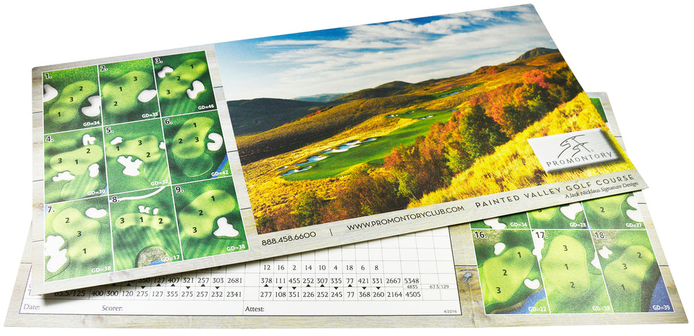 Custom Printed Scorecards – Tracer Golf Accessories