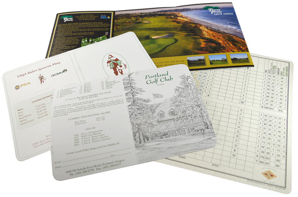 Custom Printed Scorecards – Tracer Golf Accessories